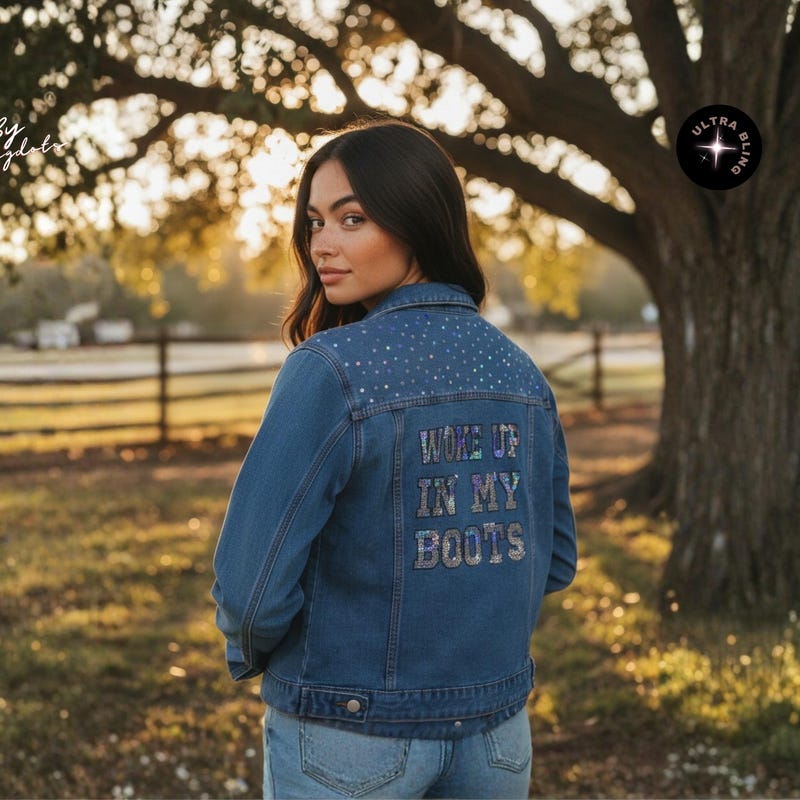 Jean Jacket Women Bling - Etsy