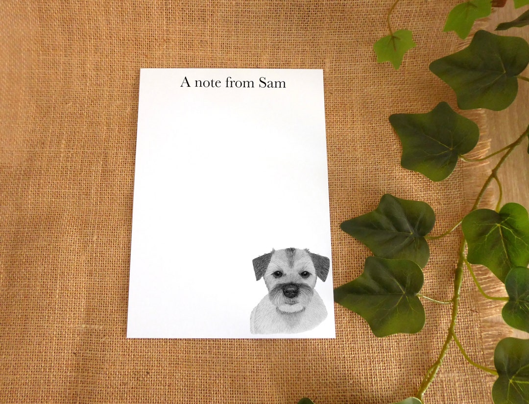 Border Terrier Letter Writing Set, Letter Writing Paper and Envelopes ...
