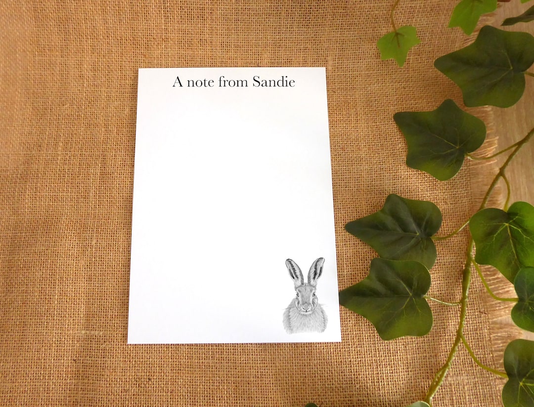Hare Letter Writing Set, Wildlife Letter Writing Paper and Envelopes ...