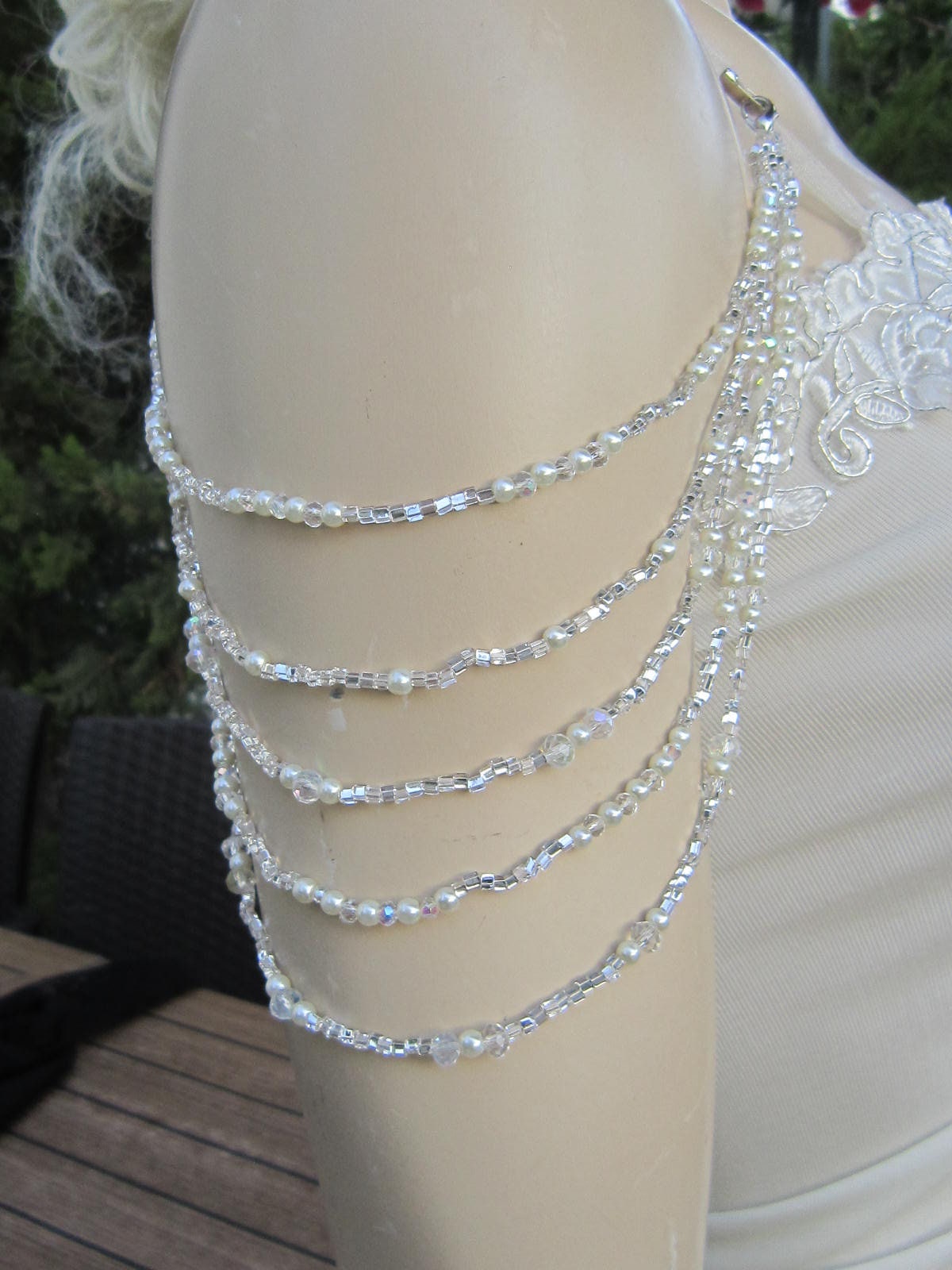 Rhinestone Wedding Detachable Strap Bridal Dress Strap | Etsy