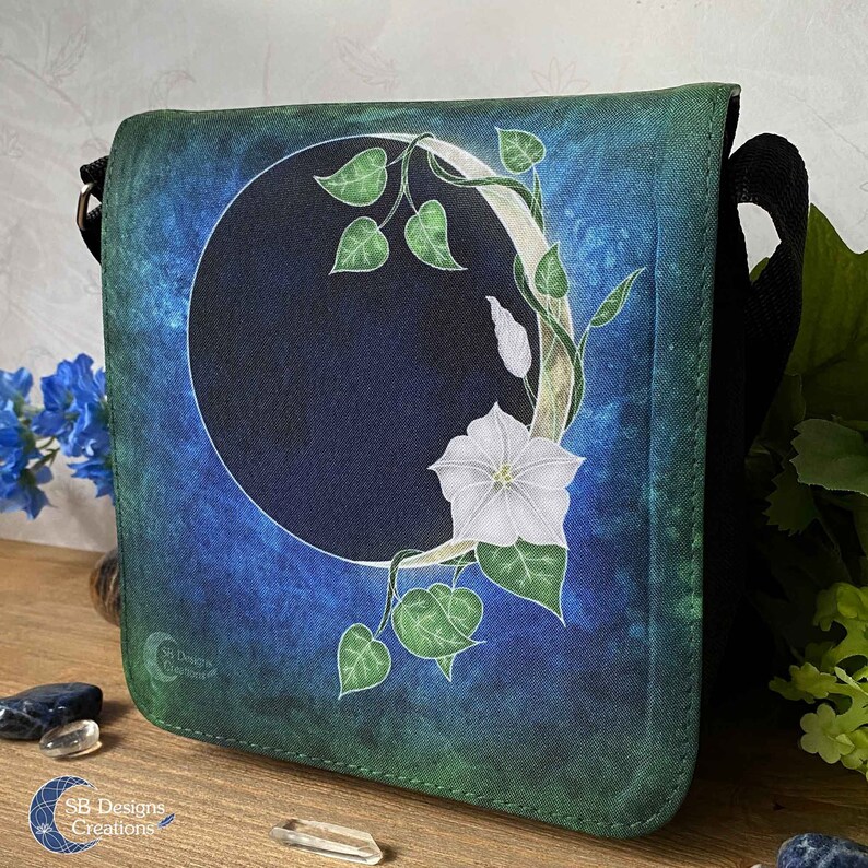 New Moon Shoulder Bag Moonflowers Moon Magic Moon Child Bag - Etsy