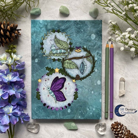 Butterfly Life Cycle Butterfly Spirit Animal Hard Cover | Etsy