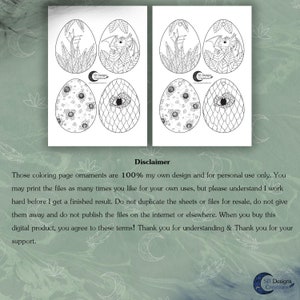 Dragon Egg Ornaments | Coloring Page Easter | Coloring Pages Ostara ...