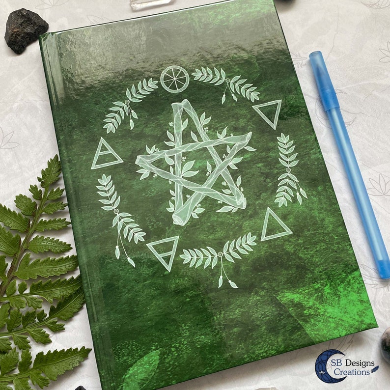 Hard Cover Notebook A5 | Pentagram Journal | Blank or Lined Notebook ...