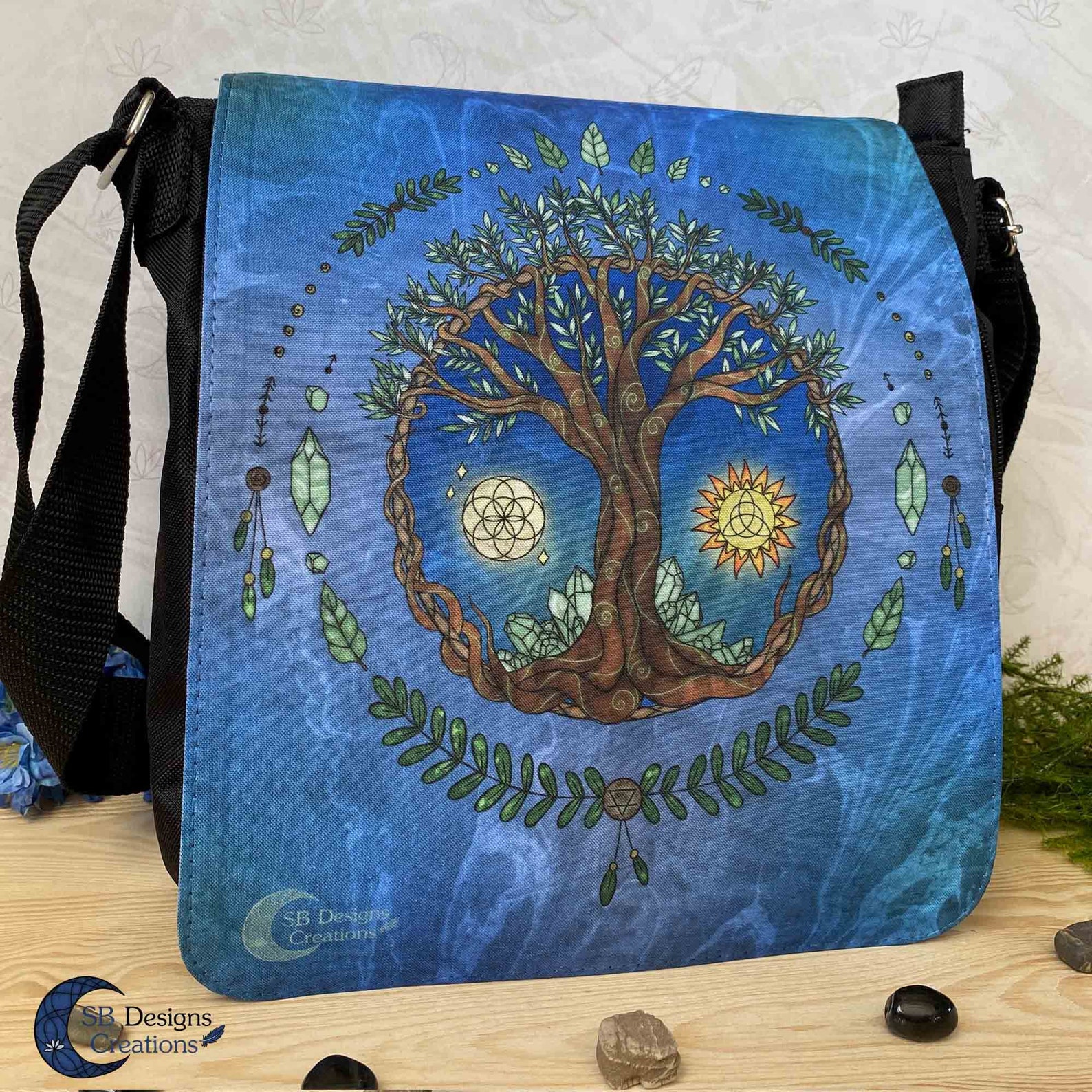 Tree of Life Shoulder Bag | Celtic Bag Design | Witch Bag | Pagan Art ...