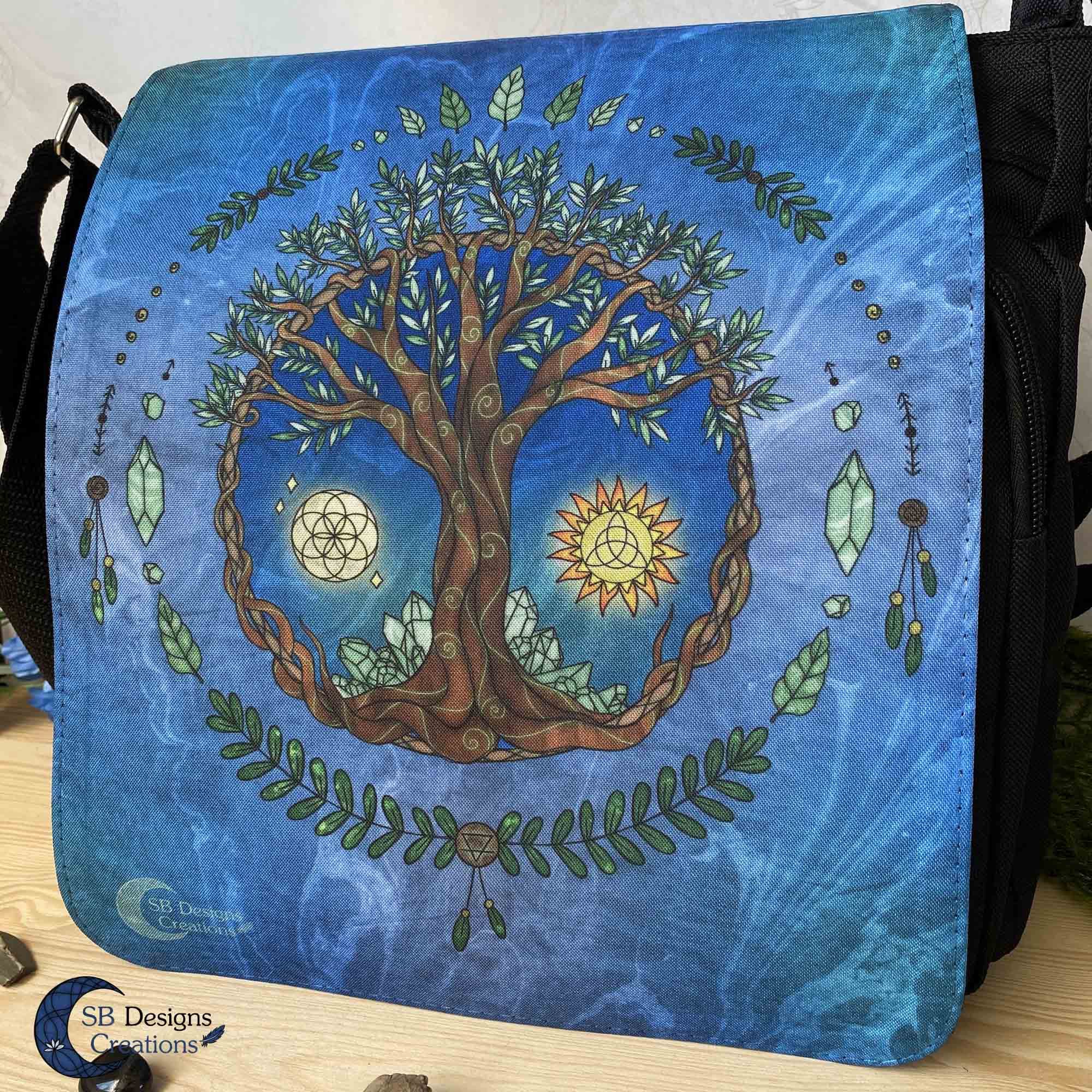Tree of Life Shoulder Bag | Celtic Bag Design | Witch Bag | Pagan Art ...