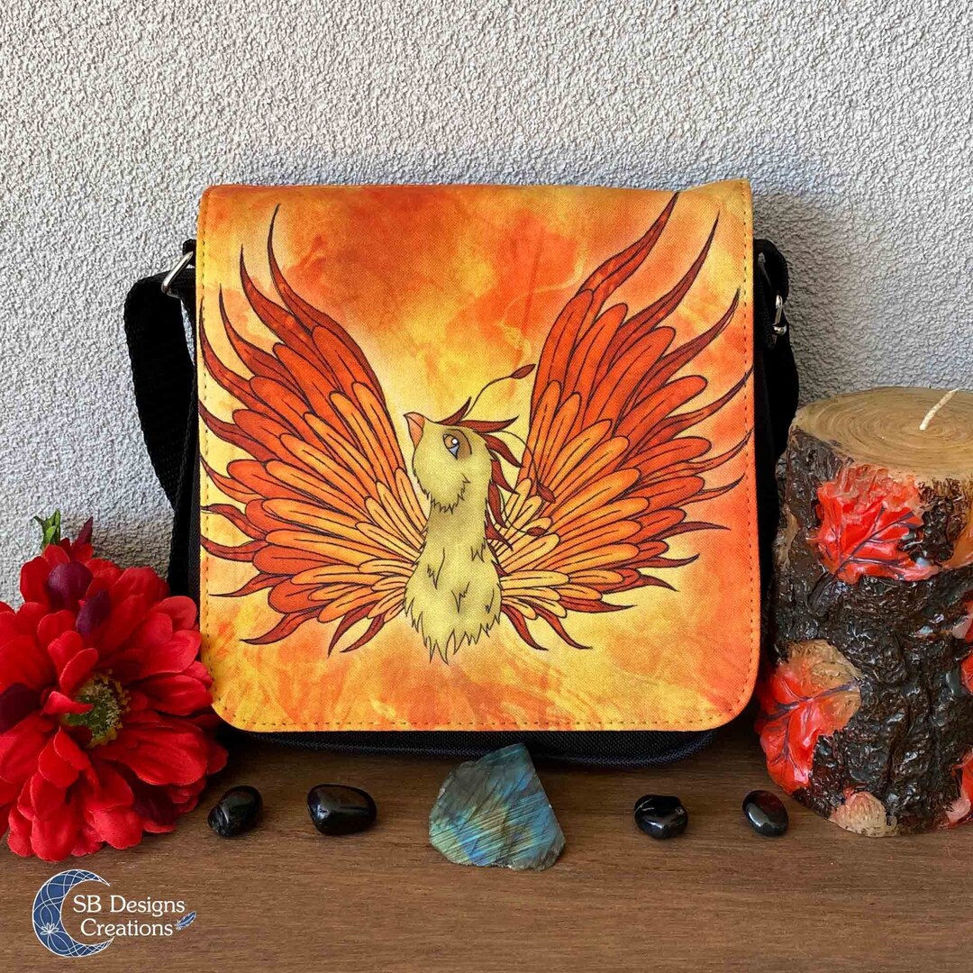 Phoenix Bag, Phoenix Shoulderbag, Fire Bird, Fantasy Bag, Elemental Bag ...
