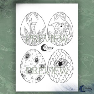 Dragon Egg Ornaments | Coloring Page Easter | Coloring Pages Ostara ...