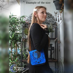 Moonphases Lunar Phases Shoulder Bag| Moonflowers Art Bag | Witch Bag ...