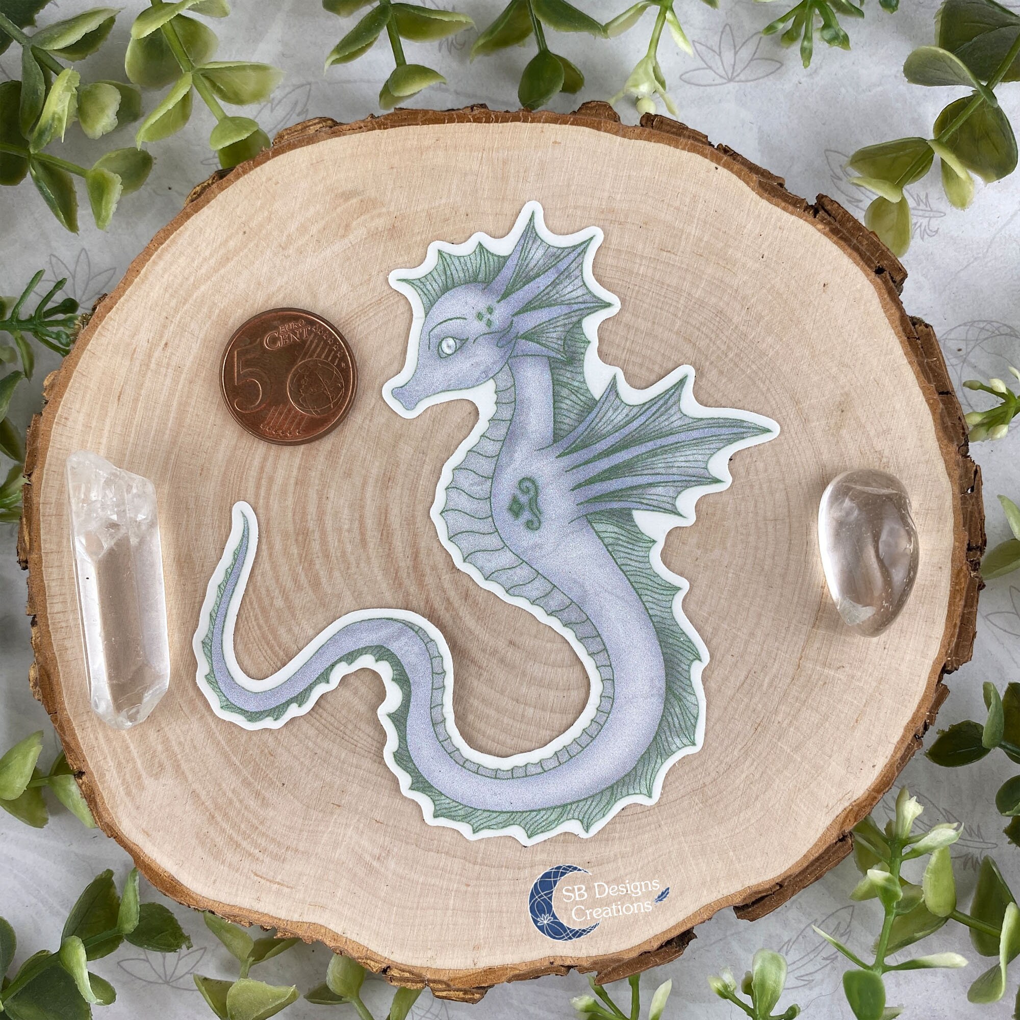 Seahorse Spirit Animal Vinyl Sticker Transparent Indoor and - Etsy UK