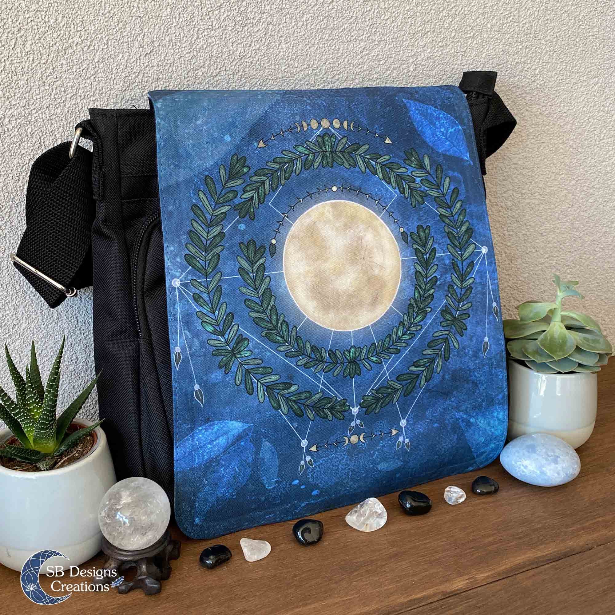 Full Moon Nature Bag Moon Magick Moonwitch Full Moon Art - Etsy