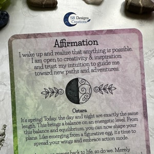 Wheel of the Year Affirmation Cards | the Eight Sabbats | English or ...