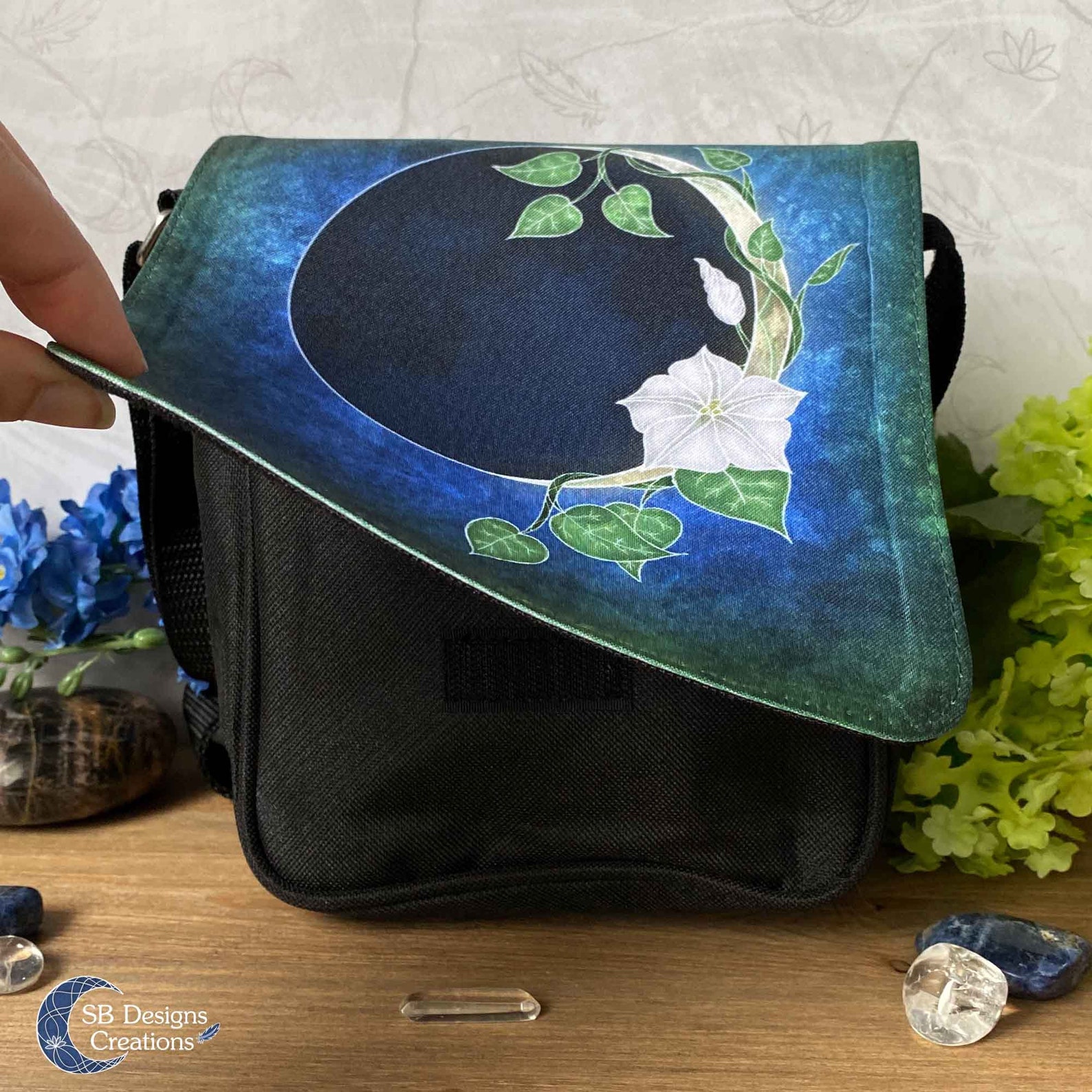 New Moon Shoulder Bag Moonflowers Moon Magic Moon Child Bag - Etsy