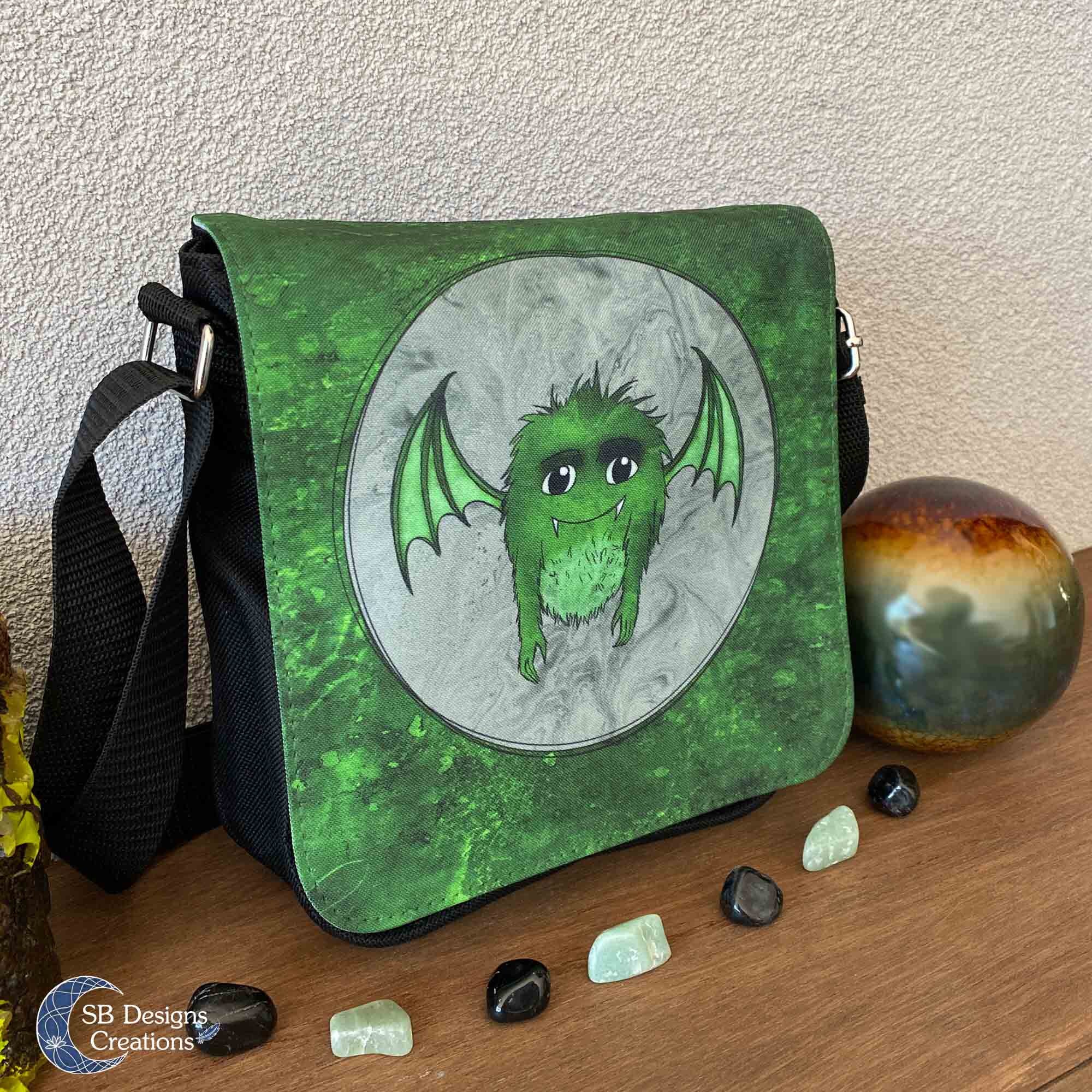 Monster Shoulder Bag Fantasy Bag Alternative Bag Halloween Bag Green ...