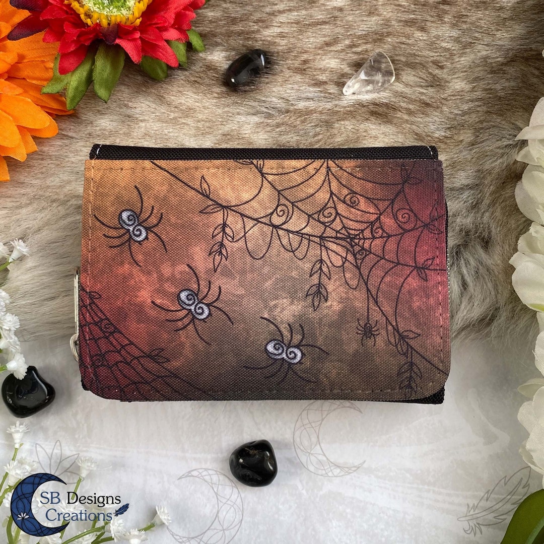 Spider Samhain Autumn Halloween Wallet I Zipper Wallet | Animal Spirit ...