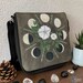 Moonphases Lunar Phases Shoulder Bag Moonflowers Art Bag Witch Bag ...