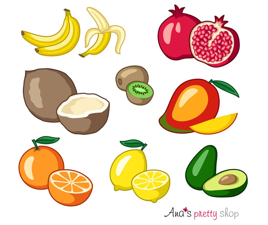 Tropical Fruit Clipart