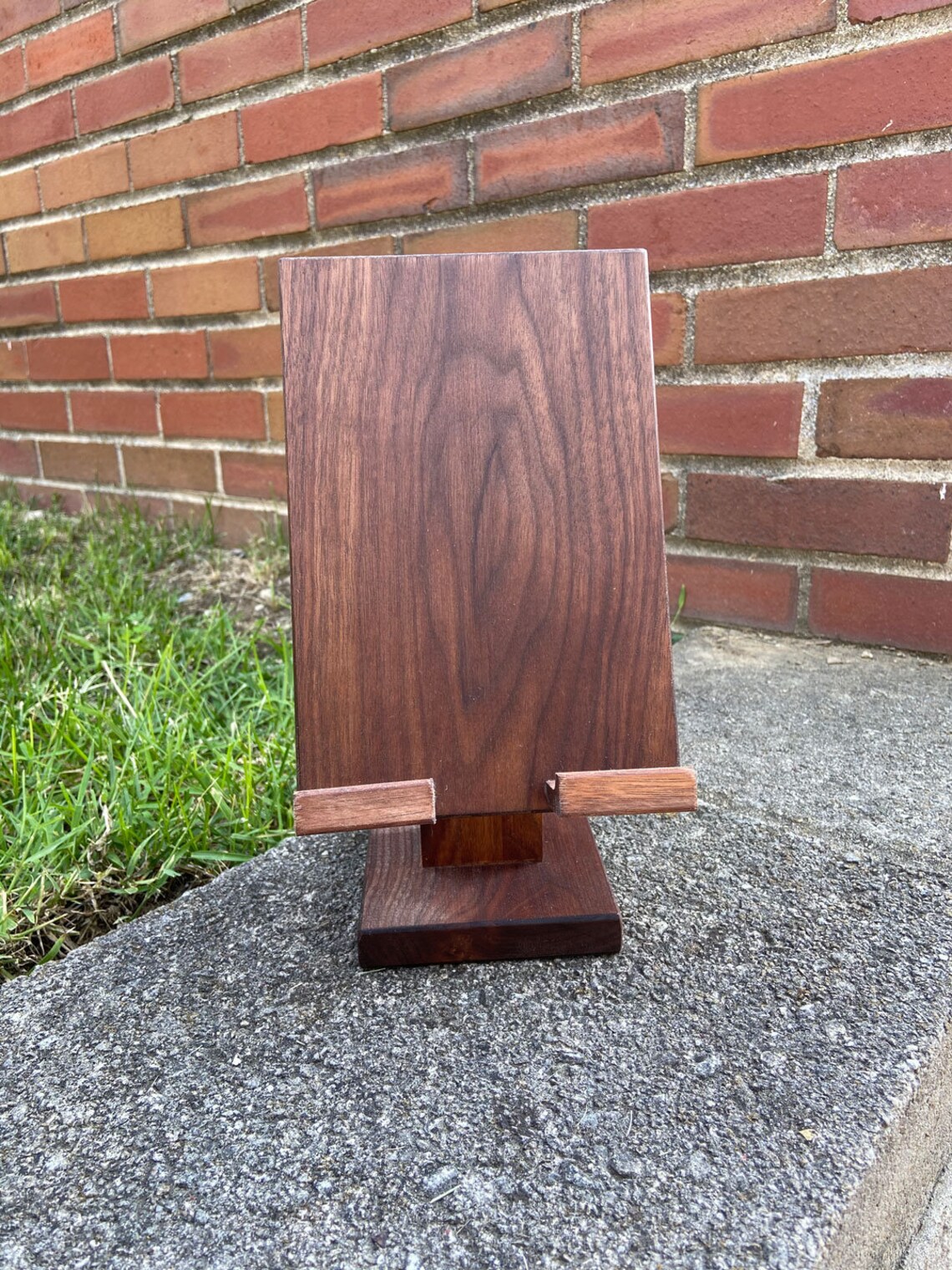 Tablet Stand Adjustable Walnut Handmade Natural Wood - Etsy