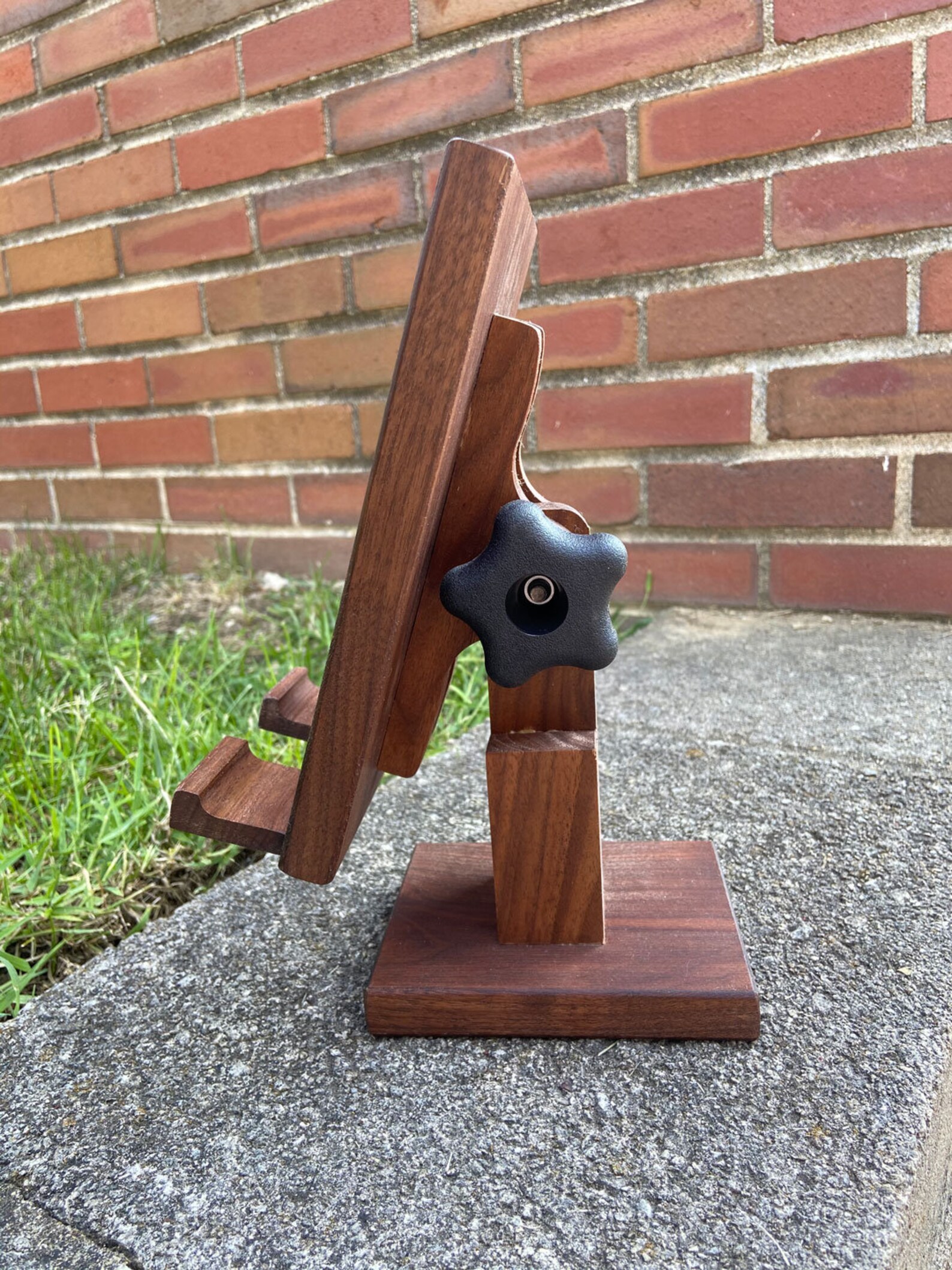 Tablet Stand Adjustable Walnut Handmade Natural Wood - Etsy