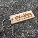 OHIO OSU Keychain Buckeye Key Chain Wood Key Chain - Etsy
