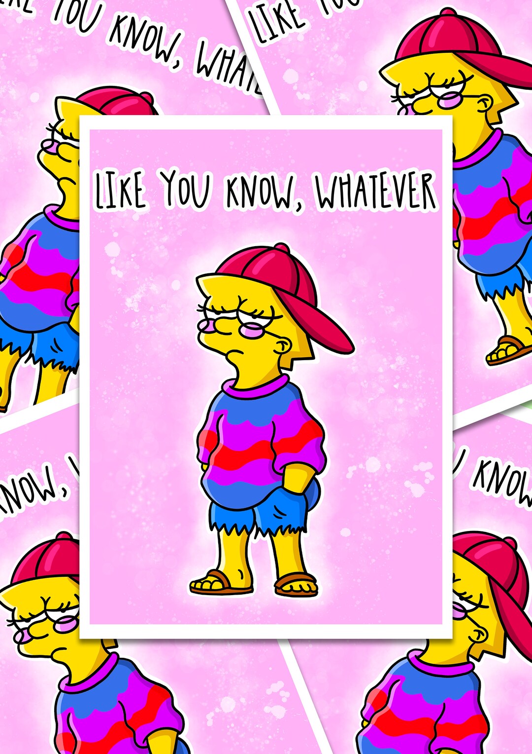 Lisa Simpson. Like You Know Whatever. 5 x 7 Greeting Card - Etsy België