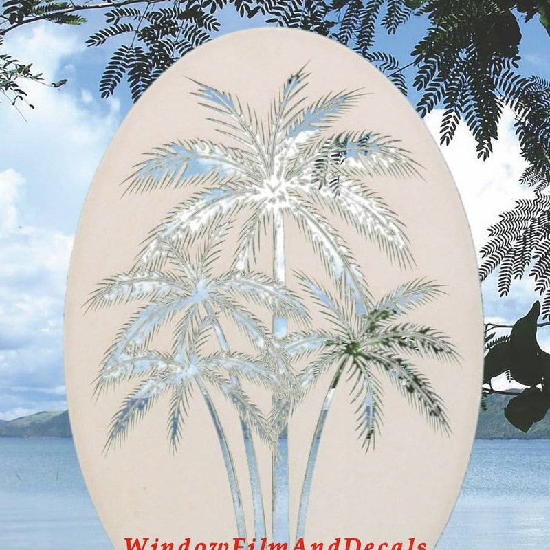 Palm Tree Wall Decal - Etsy