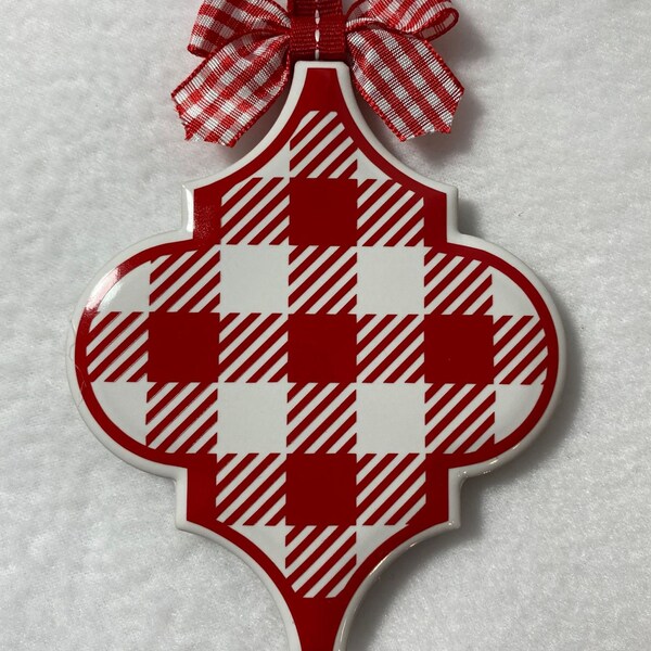 Ceramic Tile Ornaments Christmas - Etsy
