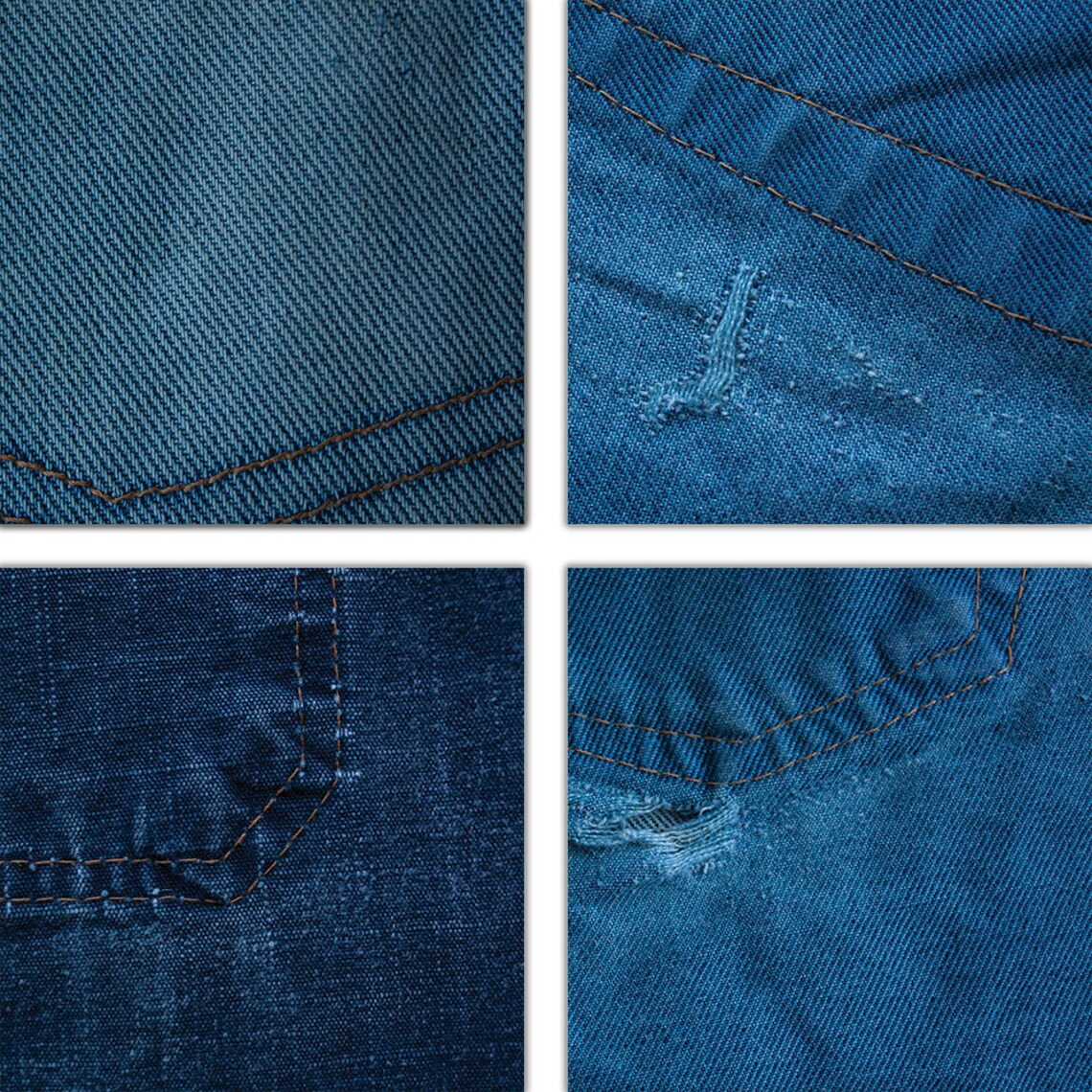 Fabric Scrapbook Paper Denim Digital Paper Grunge Textures - Etsy