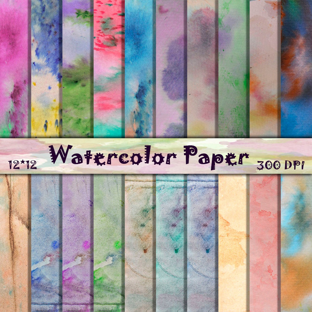 Summer Watercolor Textures Watercolor Digital Papers Tie Dye - Etsy