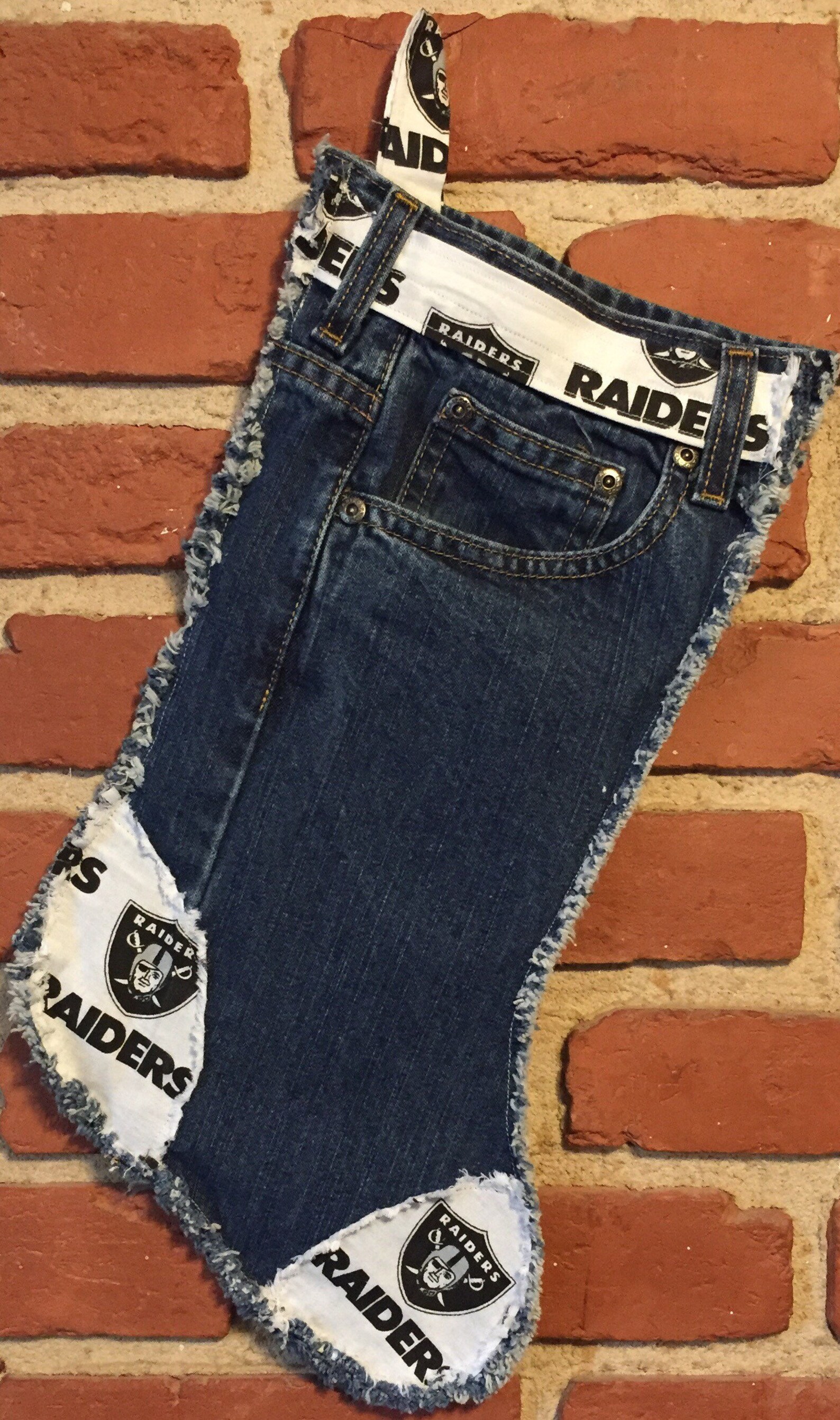 Recycled Denim Christmas Stocking - Etsy