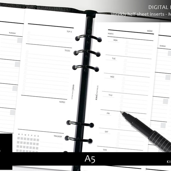 A5 Inserts - Etsy