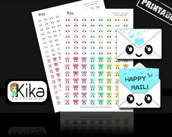 Happy Letter Pen Pal/thank You Notes Reminder Tracker Cute Kawaii ...