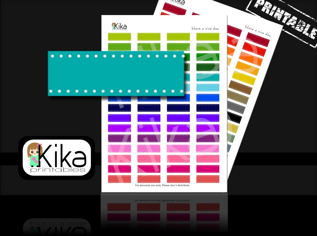 Planner Labels Stickers PRINTABLE Double Sized Labels for - Etsy