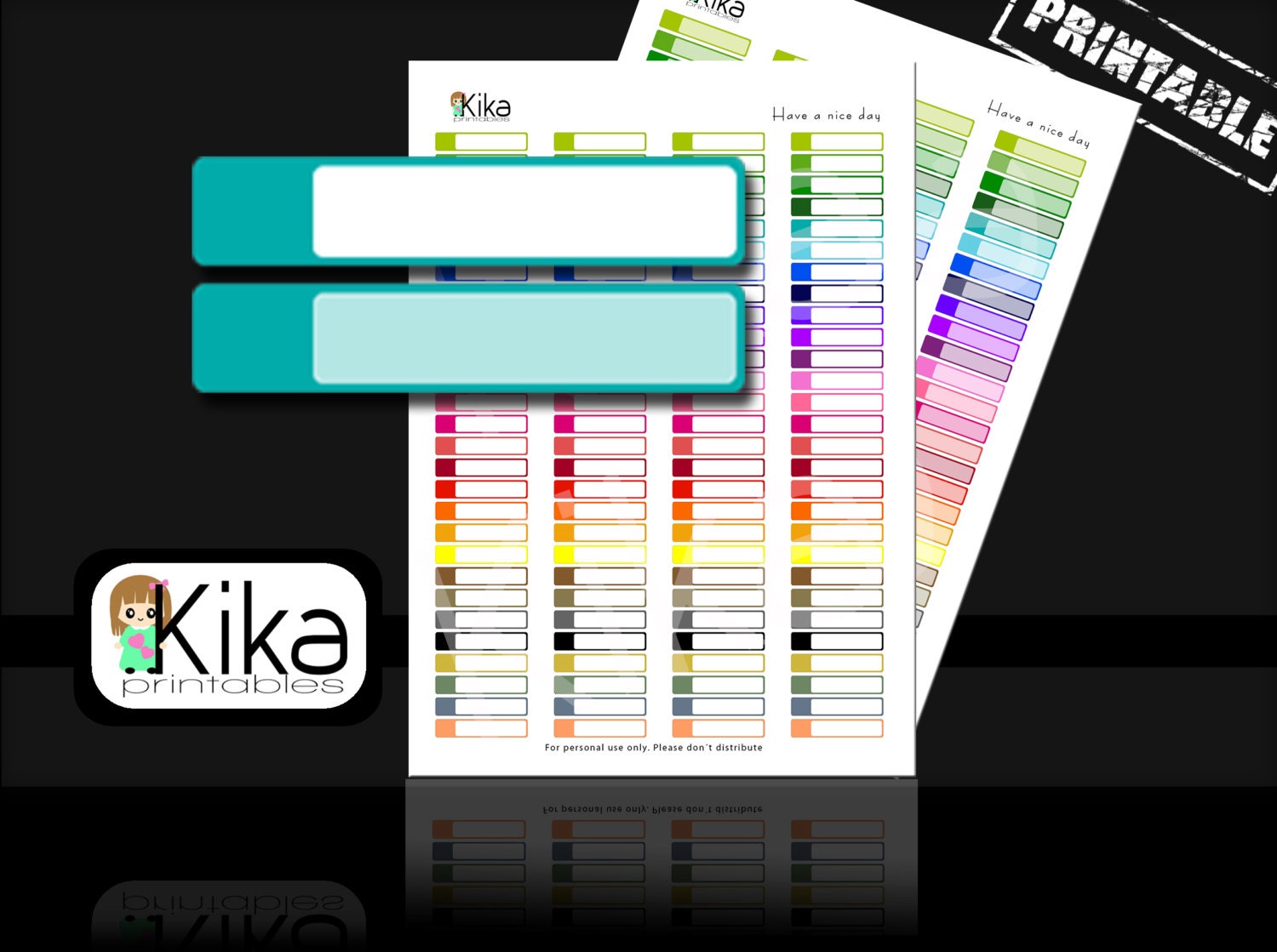 Colorful Appointment Labels PRINTABLES Appointment Boxes for - Etsy