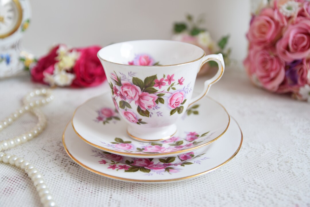 Queen Anne Tea Cup English Tea Cup Set England Tea Cups Duo English ...