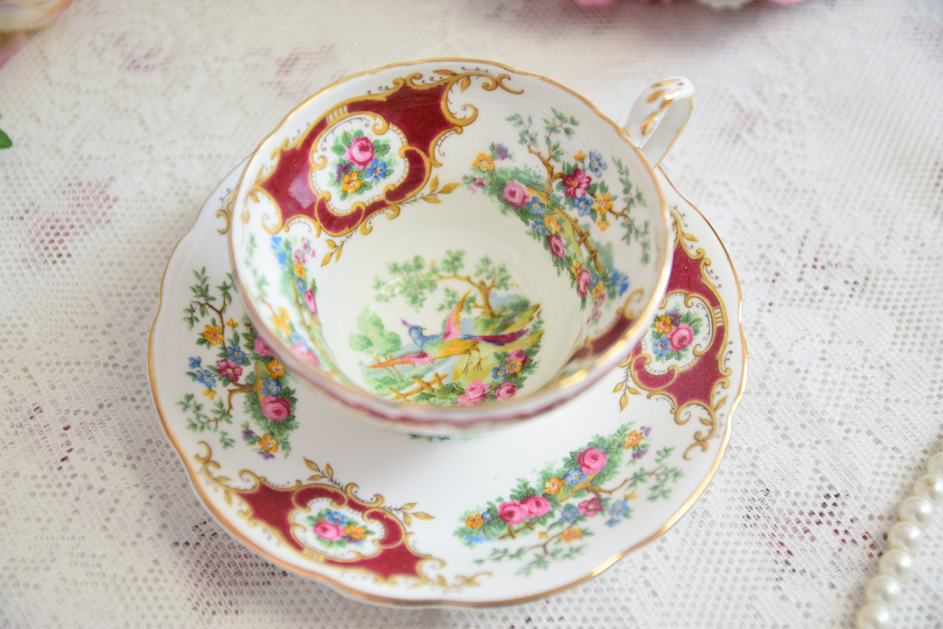 Foley Bone China Broadway Tea Cup English Tea Cup Set England - Etsy