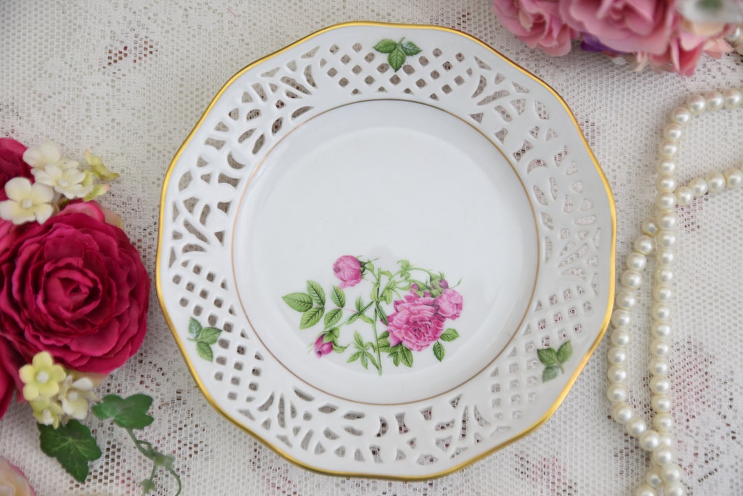 Vintage Plate Perfored Porcelain Plate Schumann Arzberg Bavaria Germany ...