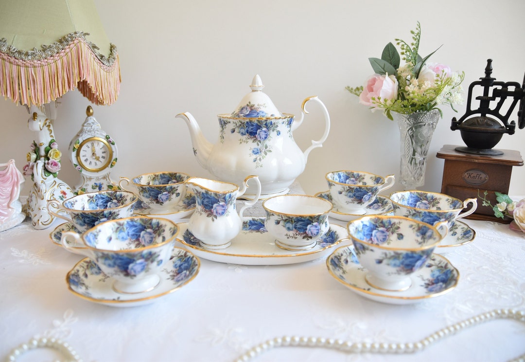 Royal Albert Tea Set Set Vintage Floral Tea Set Royal Albert Moonlight ...