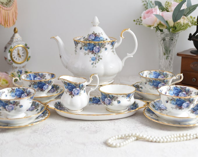 Royal Albert Tea Set Set Vintage Floral Tea Set Royal Albert Moonlight ...