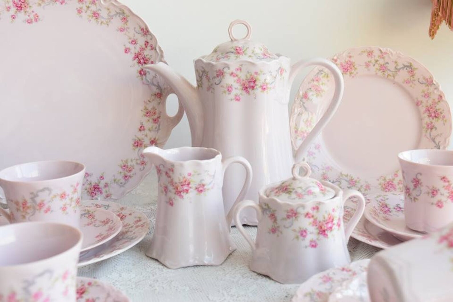 Tea Set Vintage Floral Tea Set Hutschenreuther Germany Tea Cup - Etsy