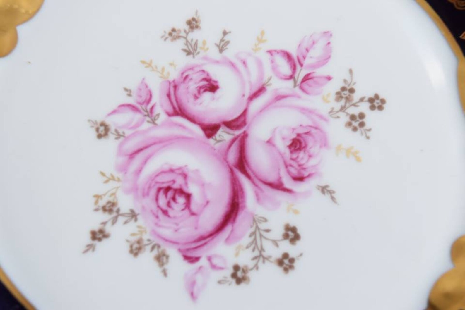 Vintage Plate Cobalt Porcelain Deep Dish Plate Weimar Germany | Etsy