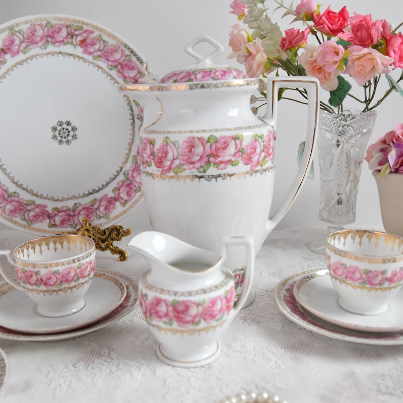 Porcelain Tea Set - Etsy