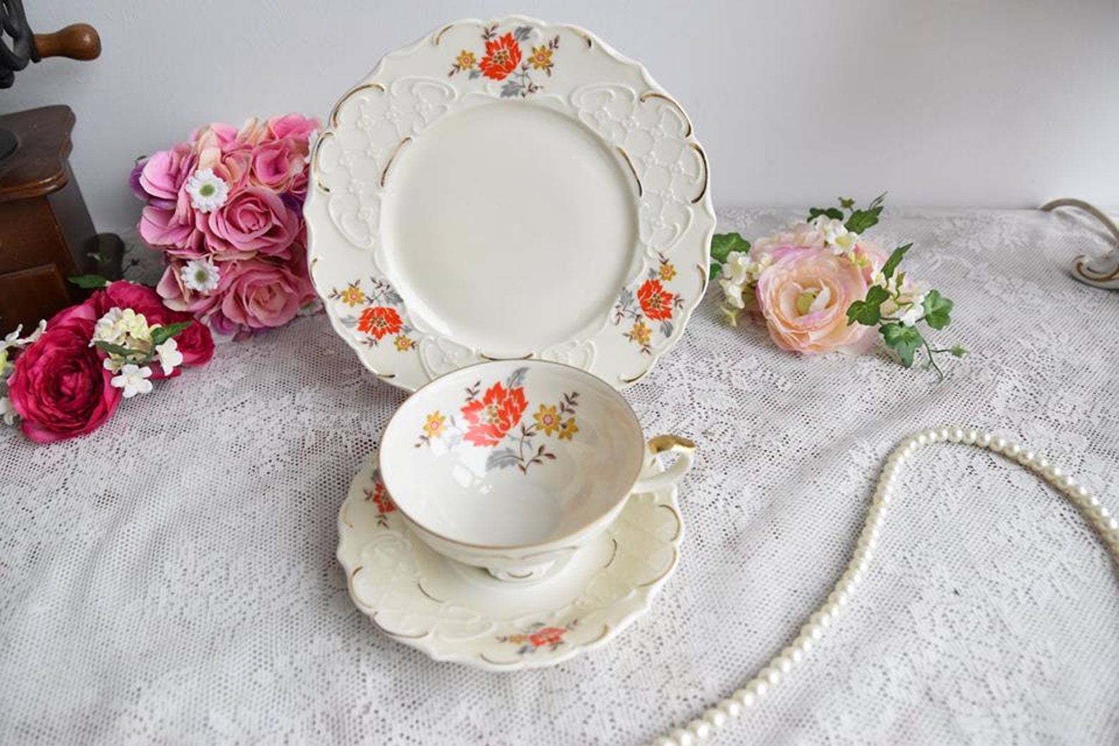 Bavaria Tea Cup Vintage Tea Cup Set Floral German Tea Cup Set - Etsy