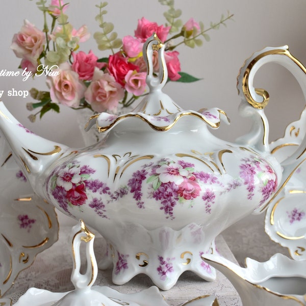 Purple Tea Cup - Etsy