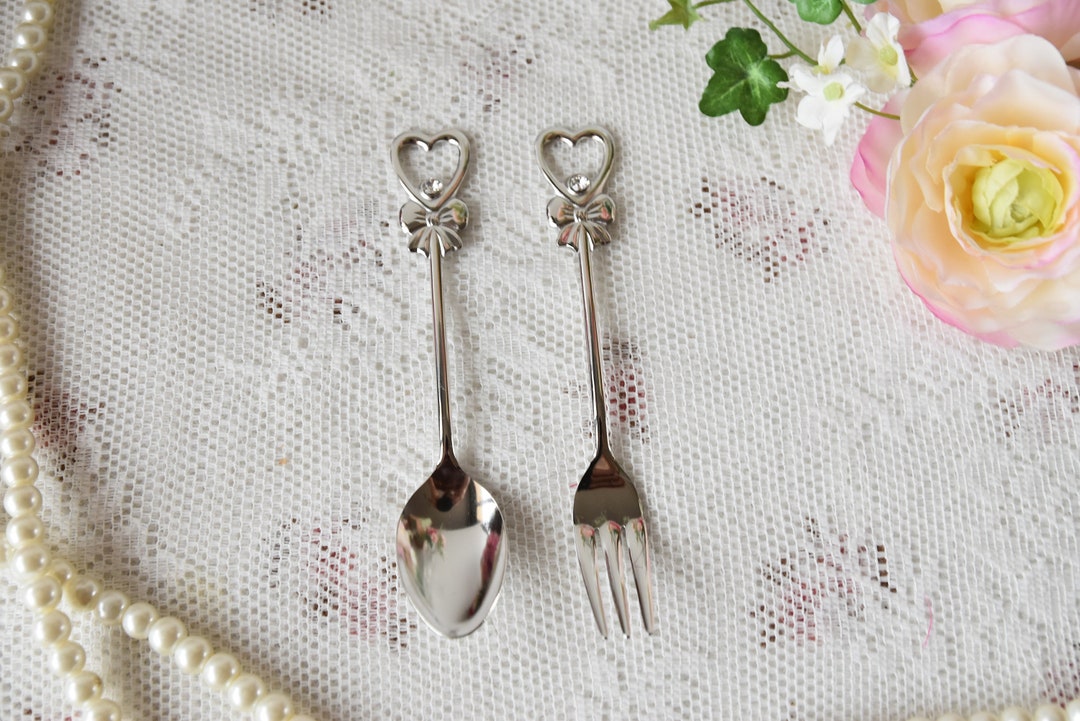 Vintage Spoon Set Teaspoons Coffee Spoons and Forks With Decorations - Etsy