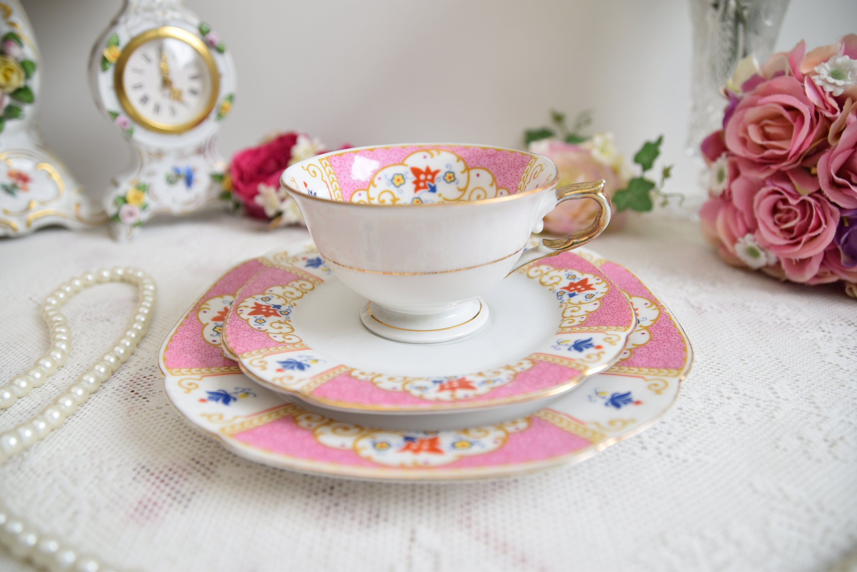 Bavaria Tea Cup Vintage Tea Cup Set Floral German Tea Cup Set - Etsy
