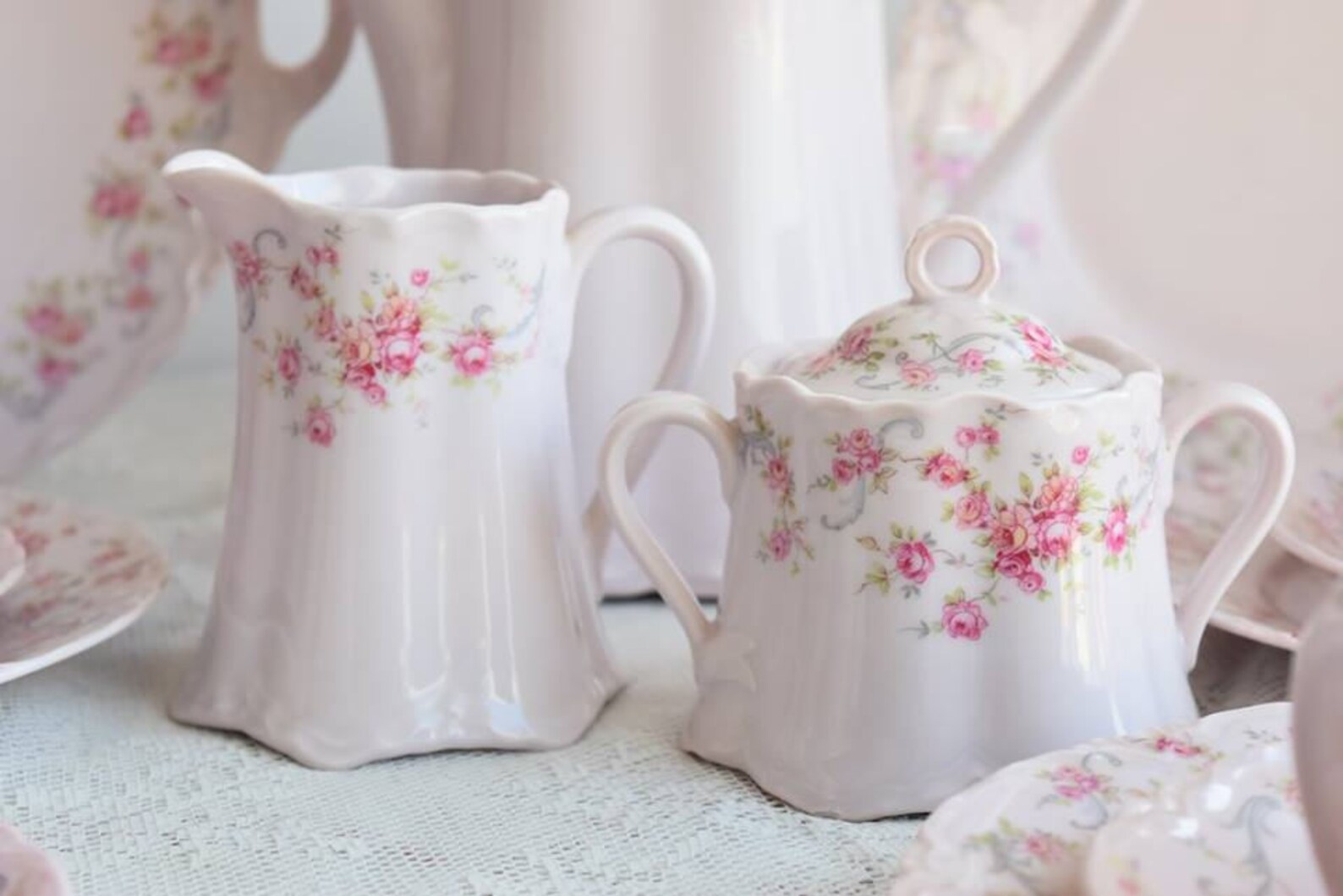 Tea Set Vintage Floral Tea Set Hutschenreuther Germany Tea Cup - Etsy