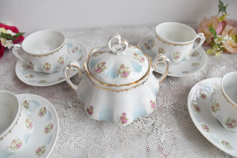 Vintage Tea Set MZ Austria Vintage Porcelain Tea Set Cup - Etsy Australia