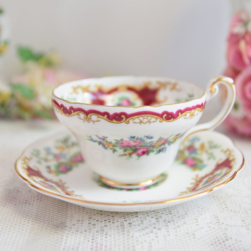 English Tea Cup Set - Etsy