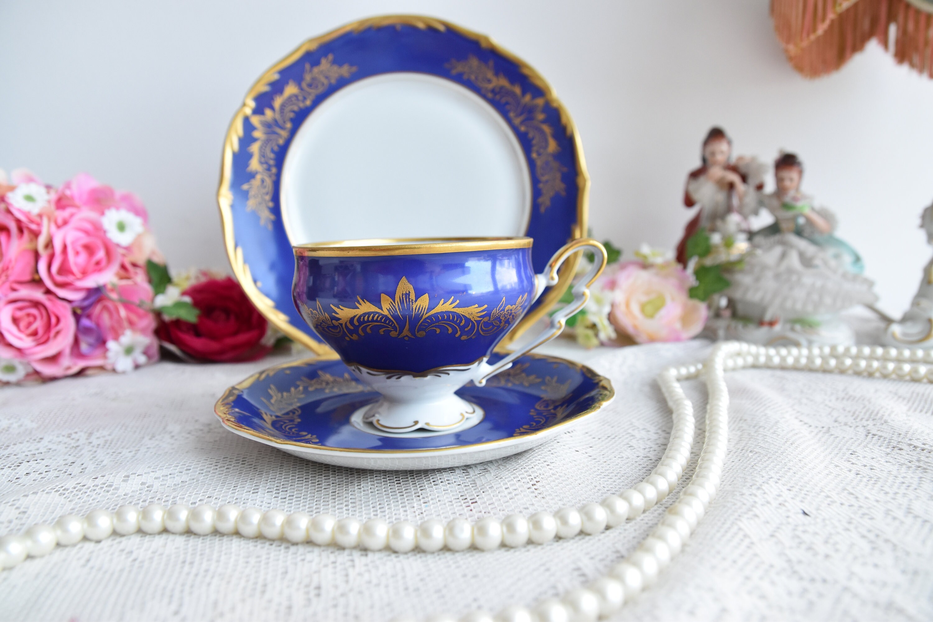 German Tea Cup Floral Tea Cup Set Schierholz Germany Tea Cups - Etsy